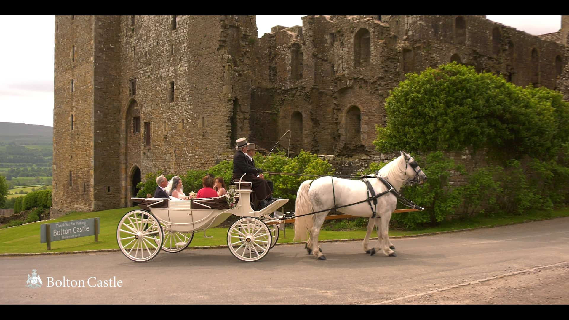 Bolton Castle in Wensleydale, family days out, falconry and weddings